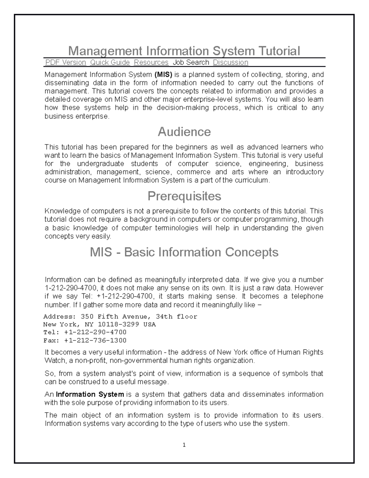 MIS 101: Comprehensive Guide to Management Information Systems - Studocu