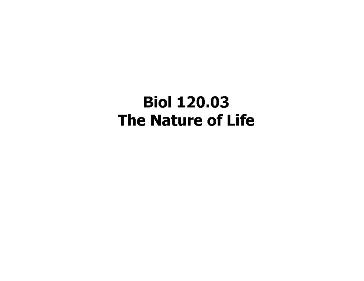 Midterm Review Notes for BIO 120 - Life Science & Cell Biology - Studocu