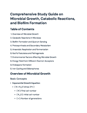 Microbiology Lab Final Exam Study Guide: Techniques and Applications - Microbiology Lab Final ...