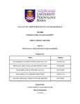 Intelligent System Engineering - CS259 - UiTM - Studocu