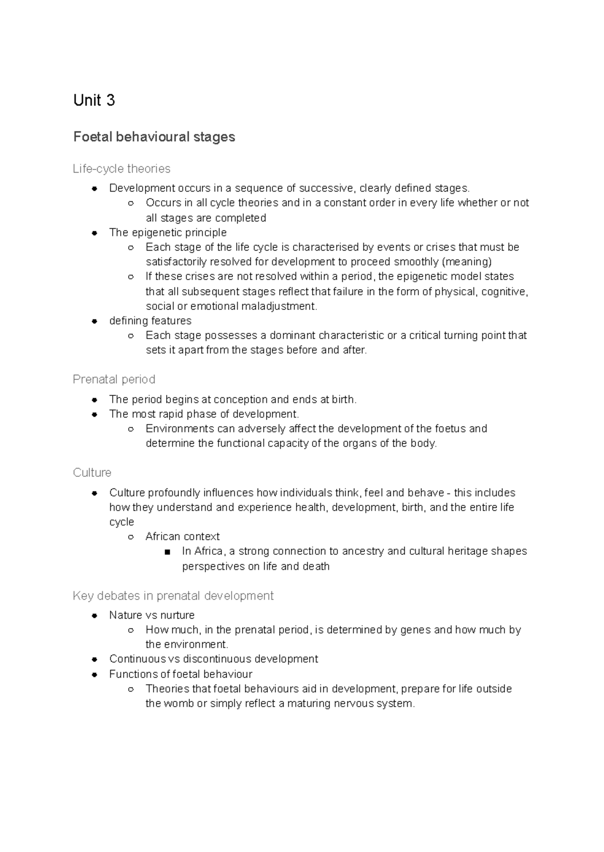 Child Development Theories and Stages: Notes from LU3 - LU7 - Studocu