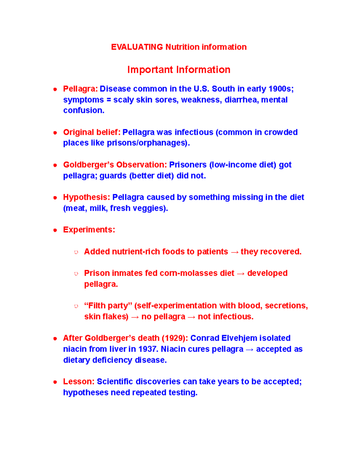 Evaluating Nutrition Information: Understanding Scientific Methods and ...