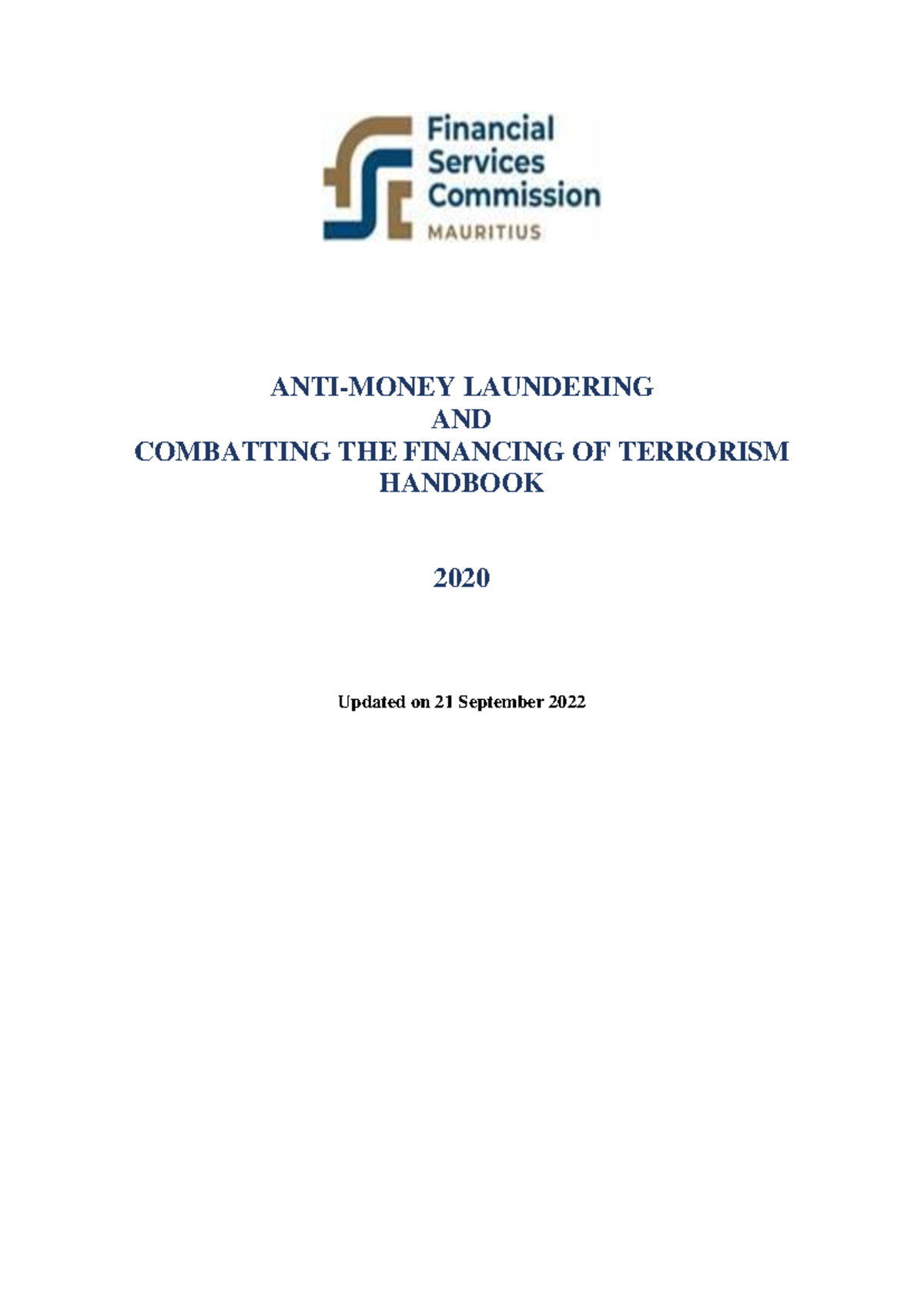 FSC AML/CFT Handbook for Financial Institutions: Compliance Guidelines ...