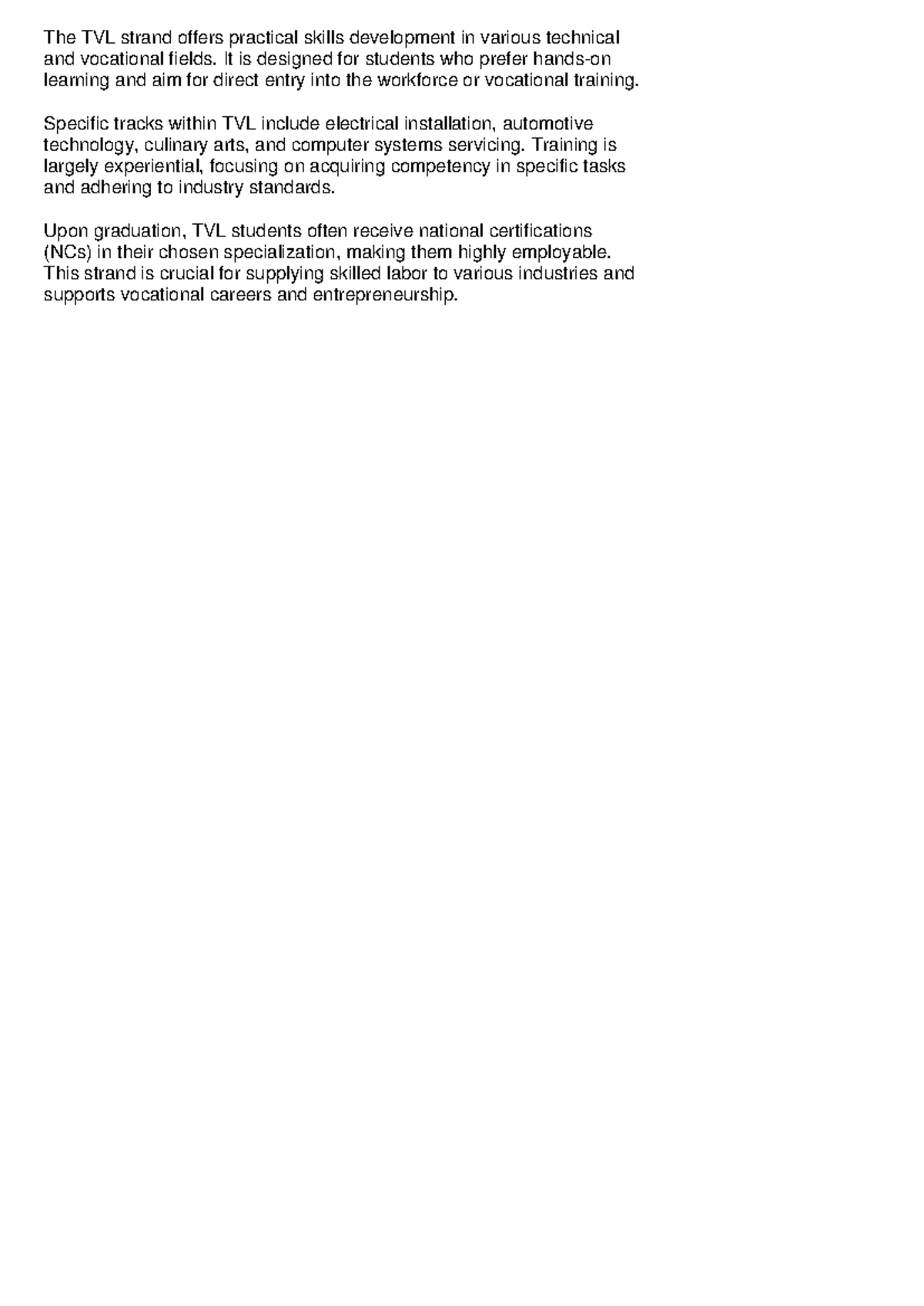 TVL-qixxmln Z-1752301507682 - The TVL strand offers practical skills ...