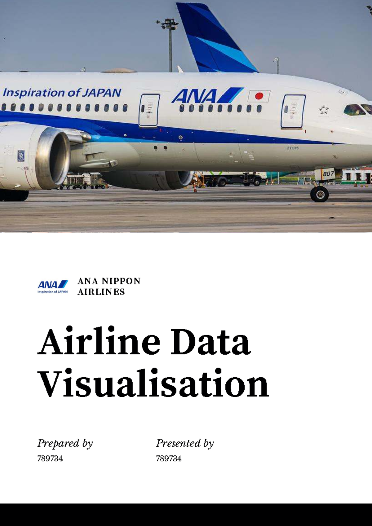 ANA NIPPON AIRLINES Data Visualisation Analysis BN2207 Coursework - Studocu