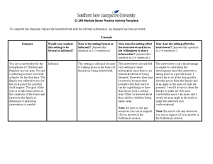 CJ 140 Module Four Assignment Template - An example has been provided ...