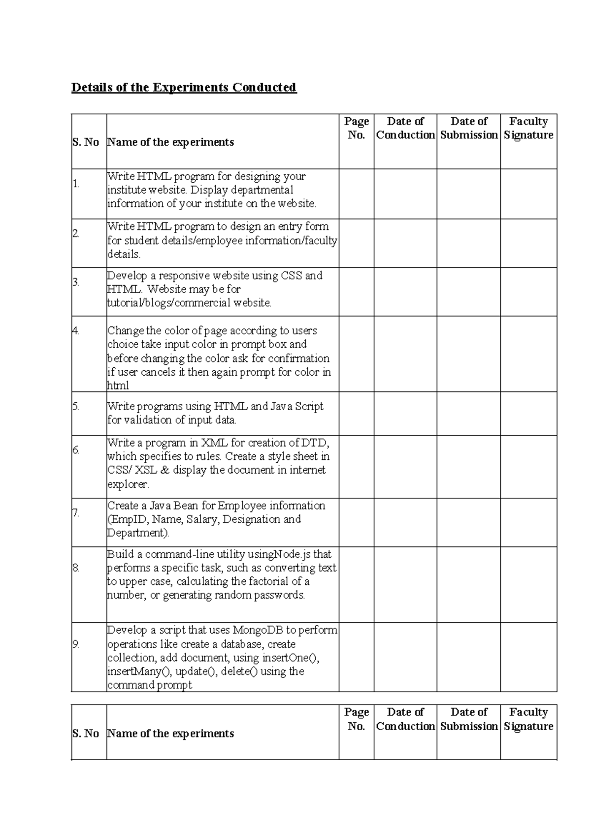WEB TECH 101: Experiments and Projects in Web Development - Studocu