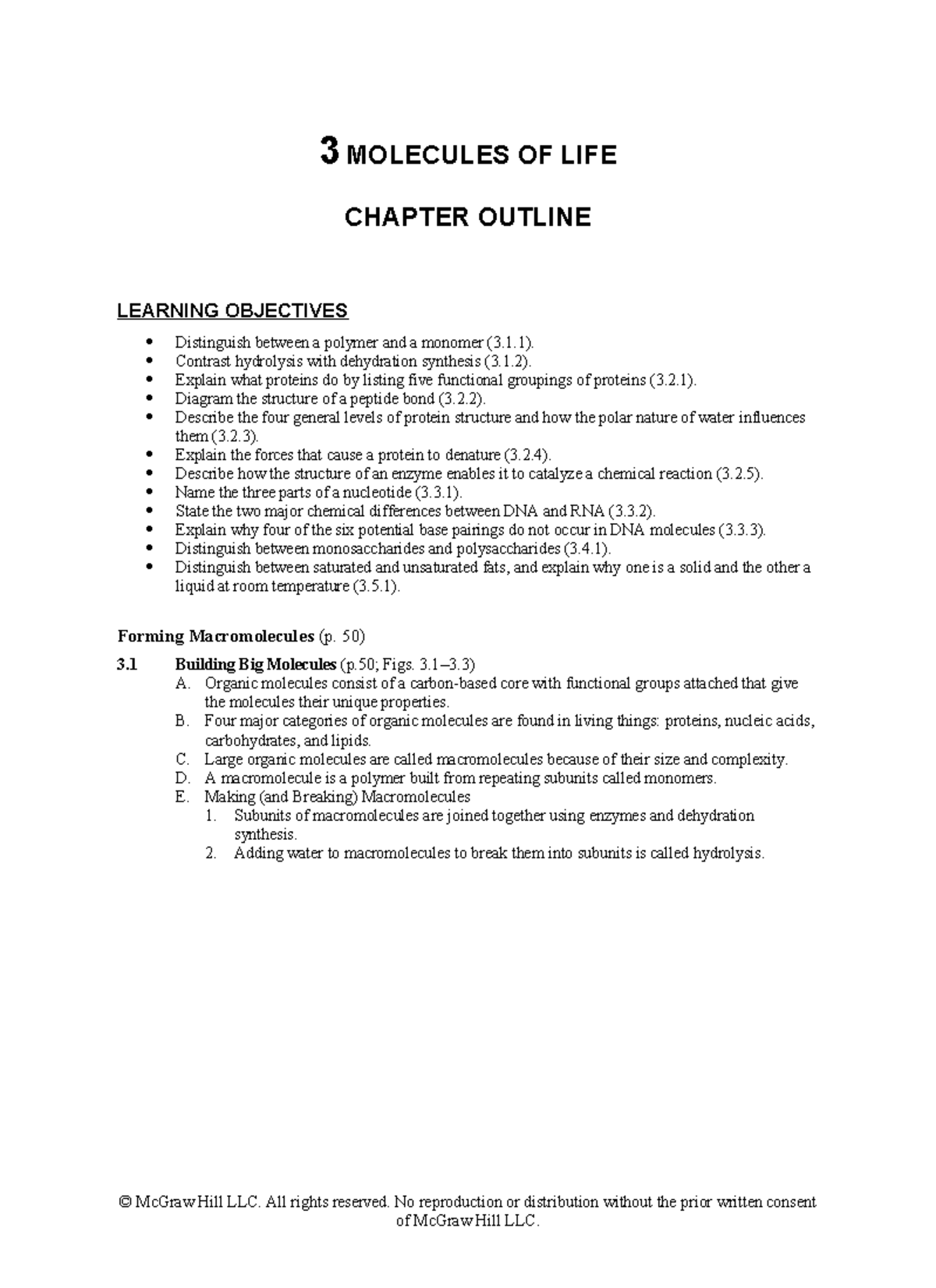Macromolecules of Life: Structure & Function Overview (BIO 101) - Studocu