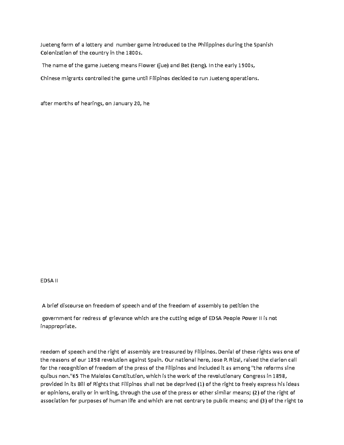 Jueteng form of a lottery and number game introduced to the Philippines ...