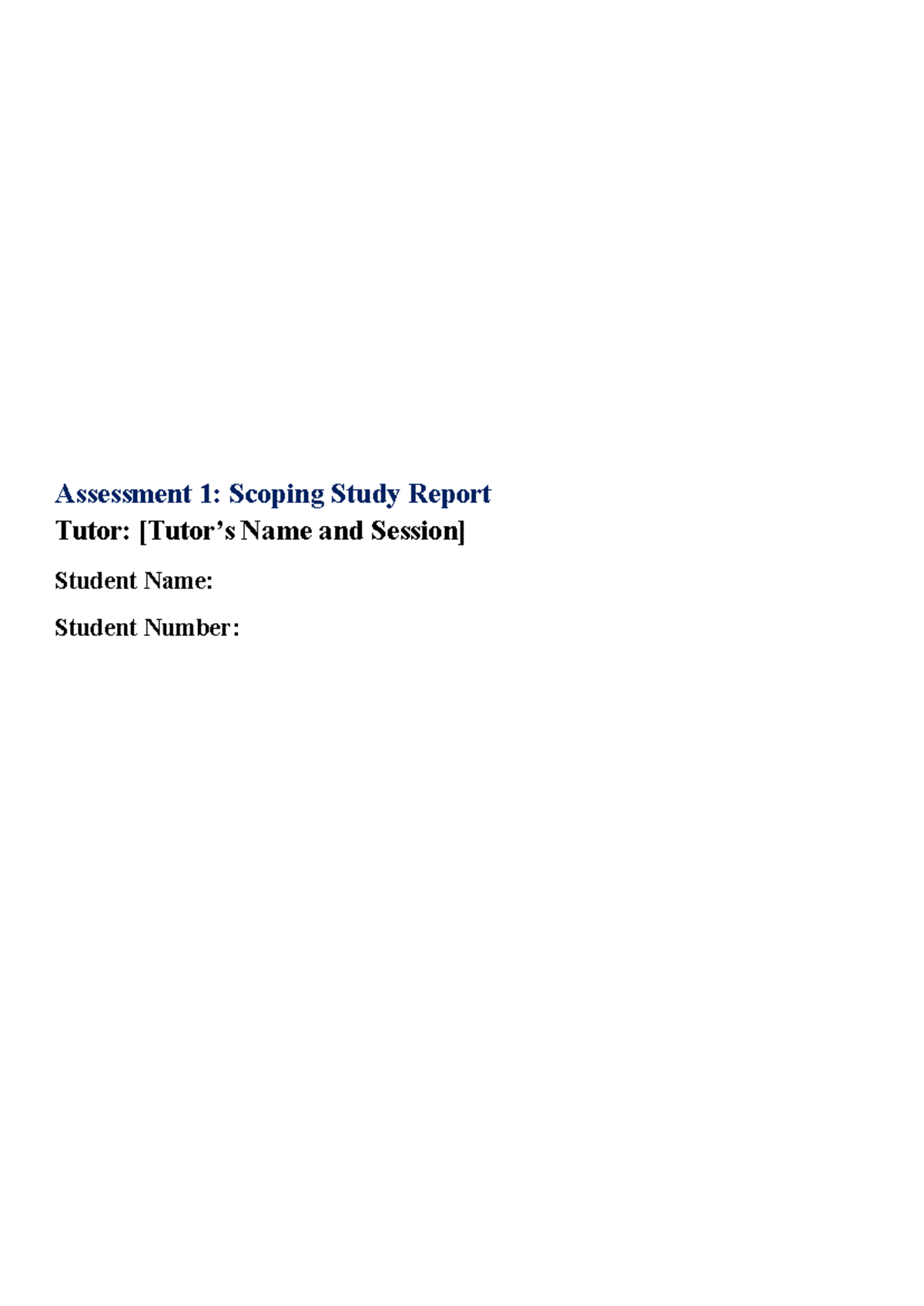 Assessment 1: Scoping Study Report for Green Bridge Design - Studocu