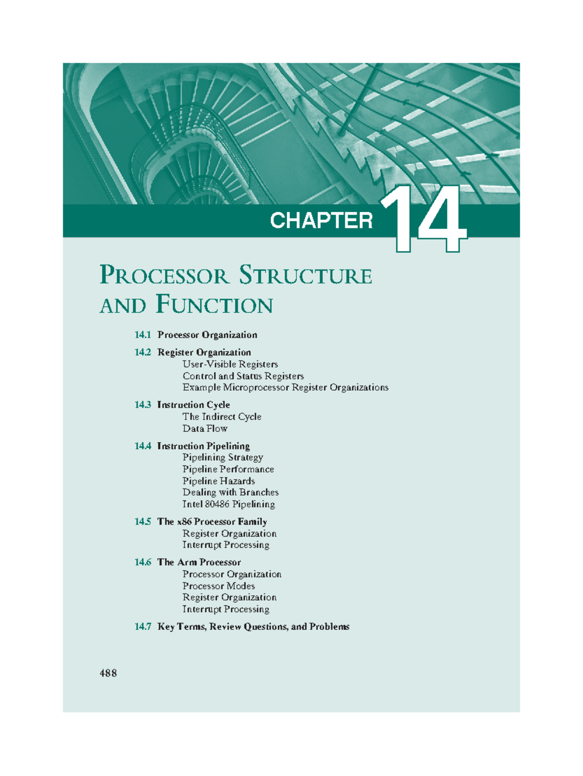 CA CH14 - Processor Structure and Function: Key Concepts and Solutions ...