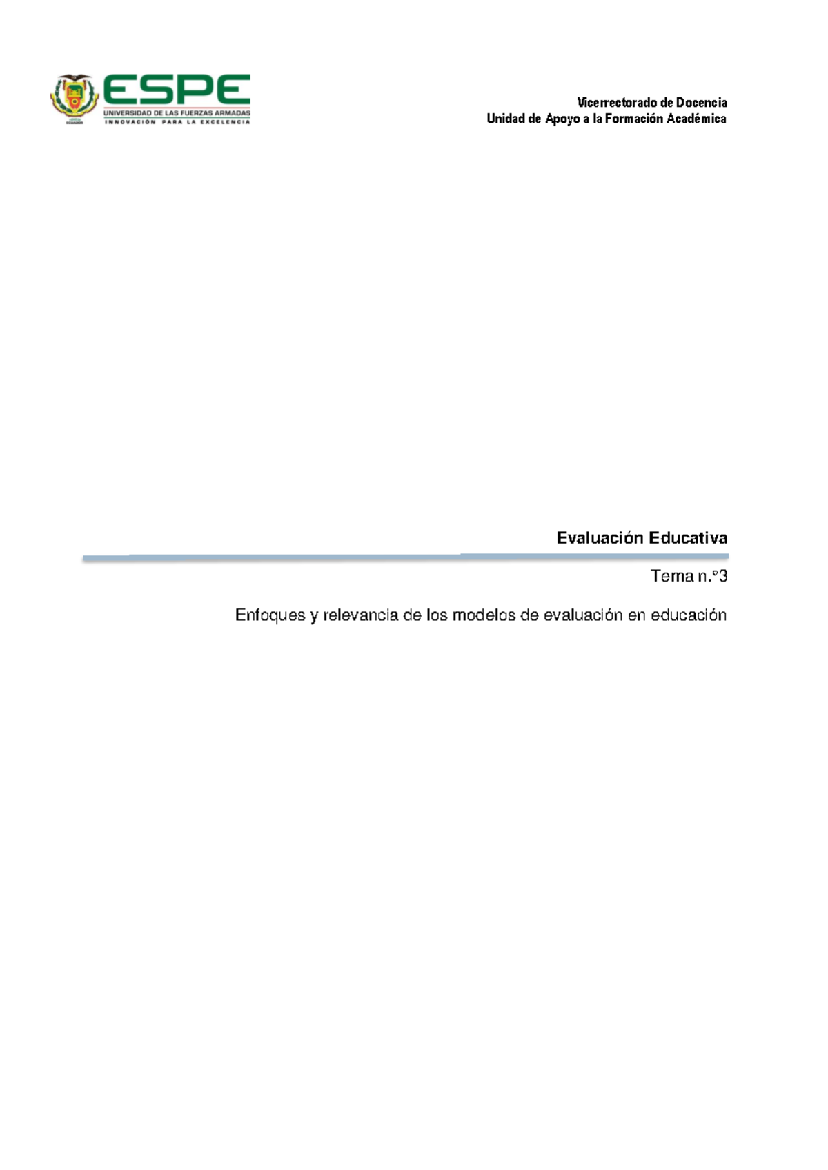 TEMA 3 IP EVA EDU - Apuntes - Unidad de Apoyo a la Formación Académica ...