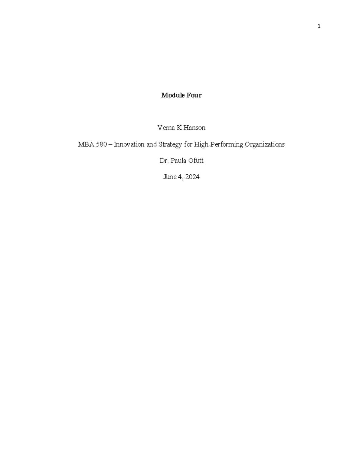 MBA 580: 3M Benchmark Study on Innovation & Strategy Analysis - Studocu