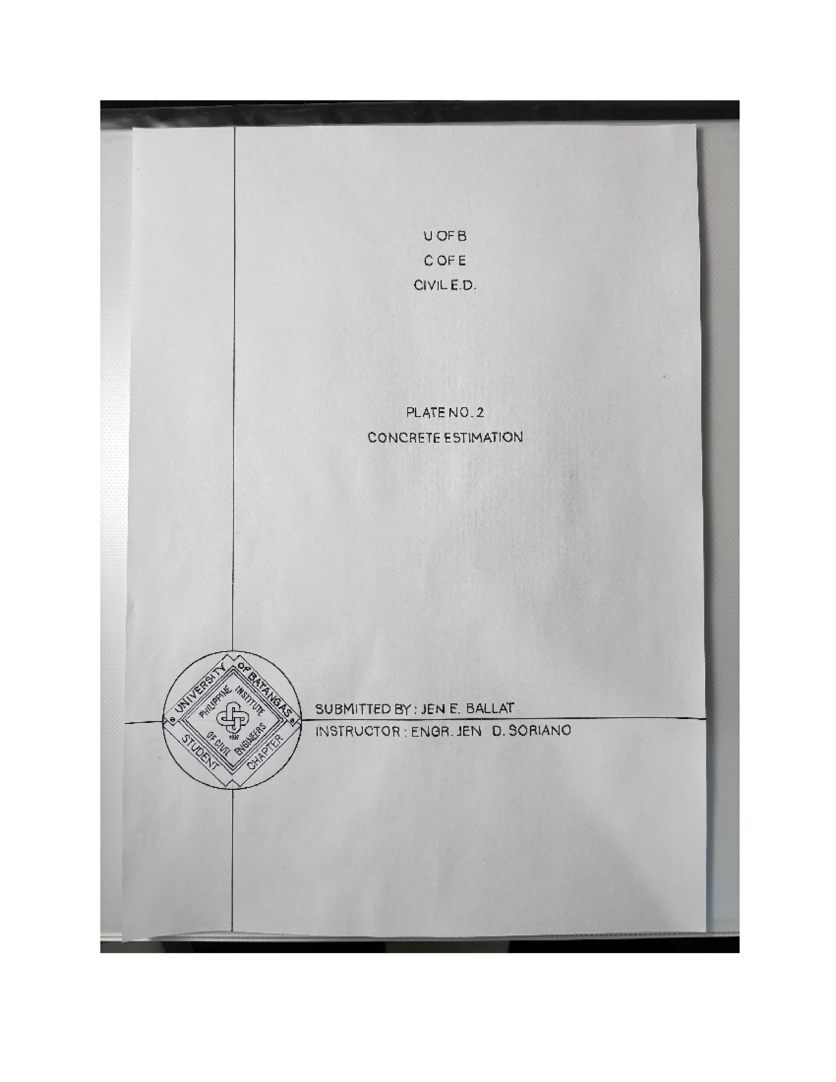 CMT 101: Concrete Estimation for Civil Engineering Projects - Studocu