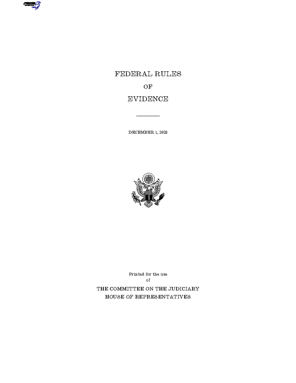 Annotated Federal Rules of Evidence (FRE) - December 1, 2023 Edition ...