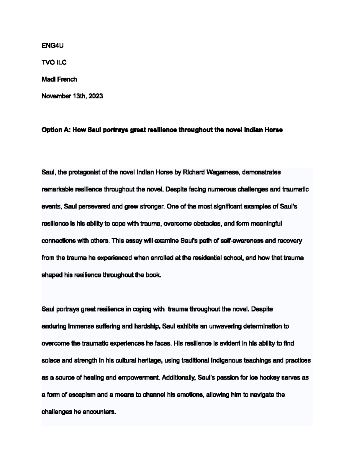 Final Exam Study Guide for ENG4U: Key Concepts & Strategies - Studocu