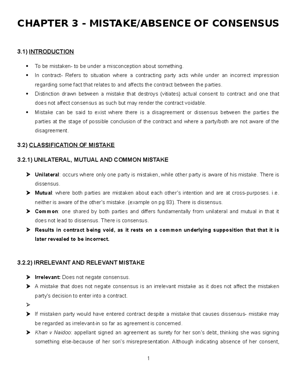 Chapter 14: Cession - Overview and Important Concepts - Studocu