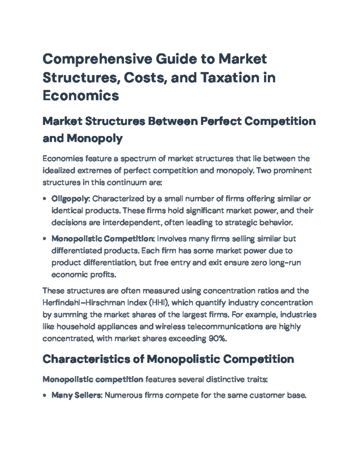 Comprehensive Overview of Market Structures: Monopoly & Competition ...