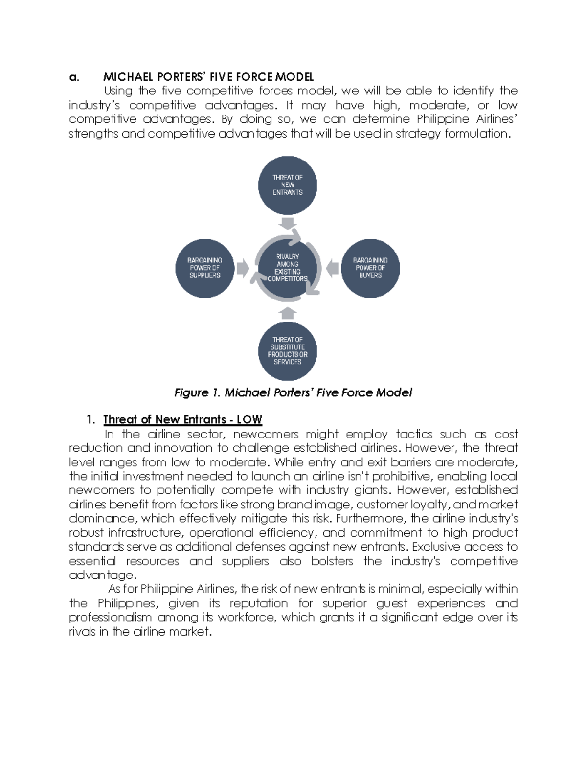 Philippine Airlines' Competitive Analysis: Michael Porter's 5 Forces ...