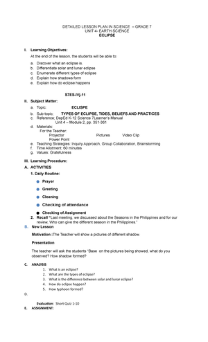 DLP in Journalism 8 - A Detailed Lesson Plan in English (Grade 8 ...