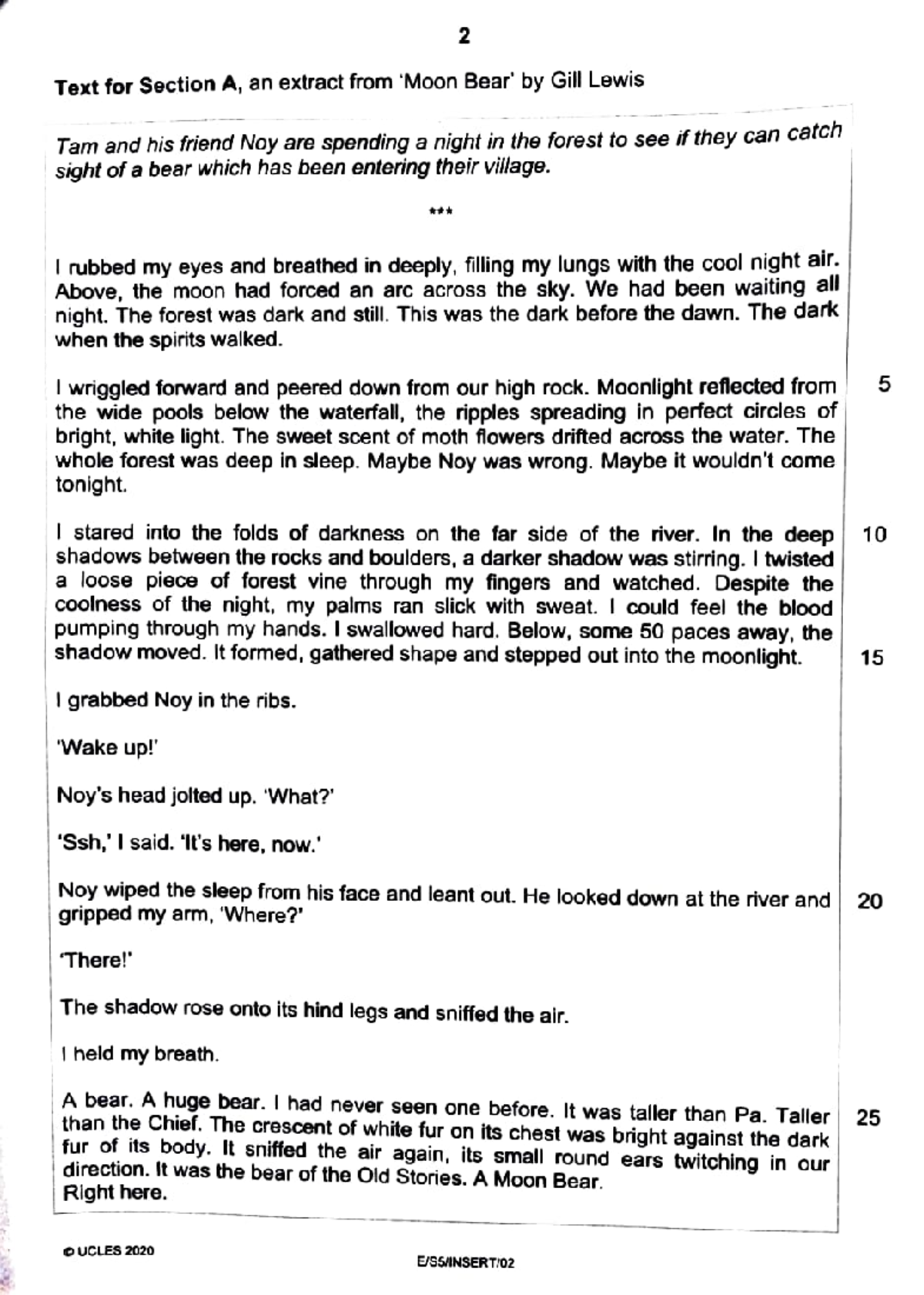 English Practice Paper II: Section A Text Analysis and Writing Tasks ...