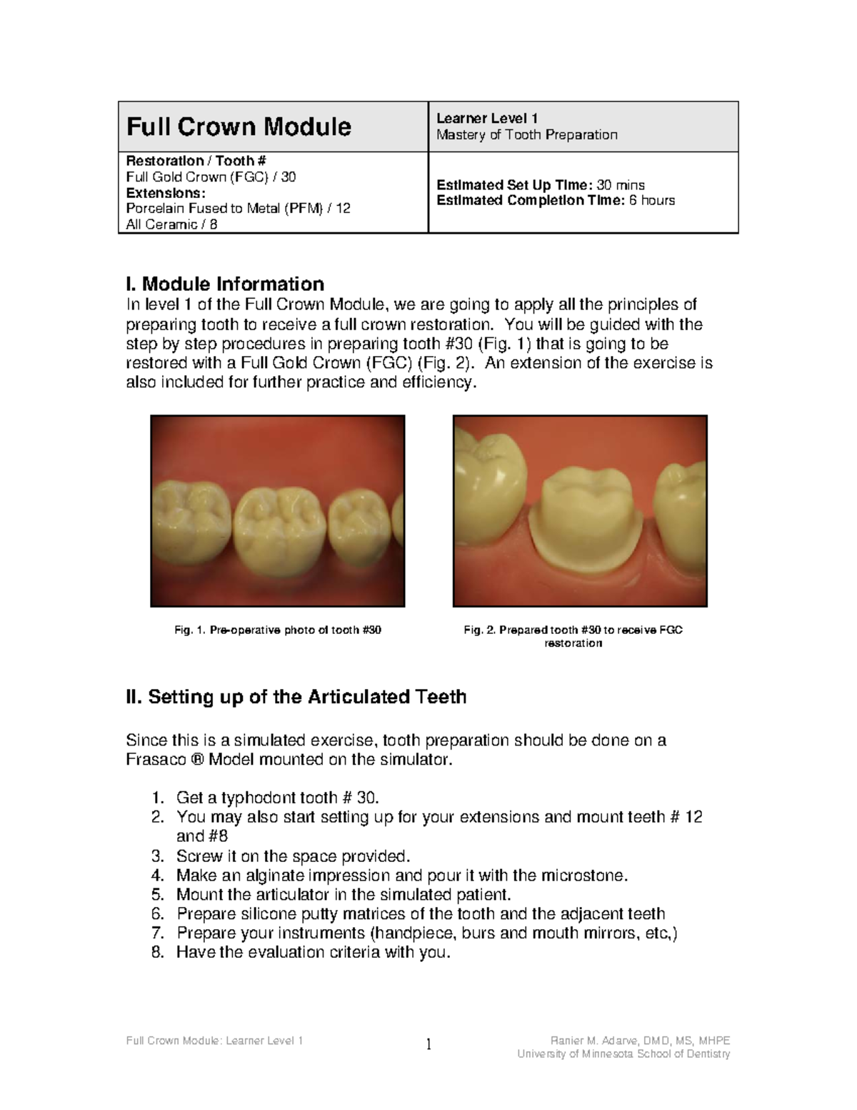 PFM Prep Crown Page - Notes - Full Crown Module Learner Level 1 Mastery ...