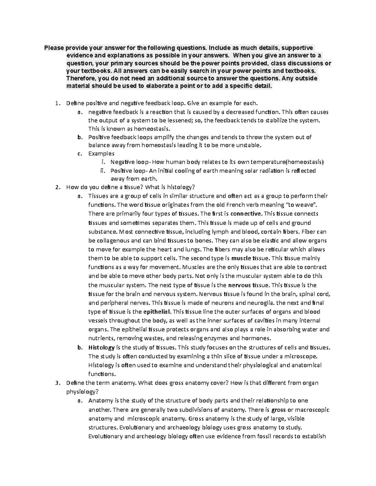 Biology 101: Discussion Questions with Detailed Answers - Studocu