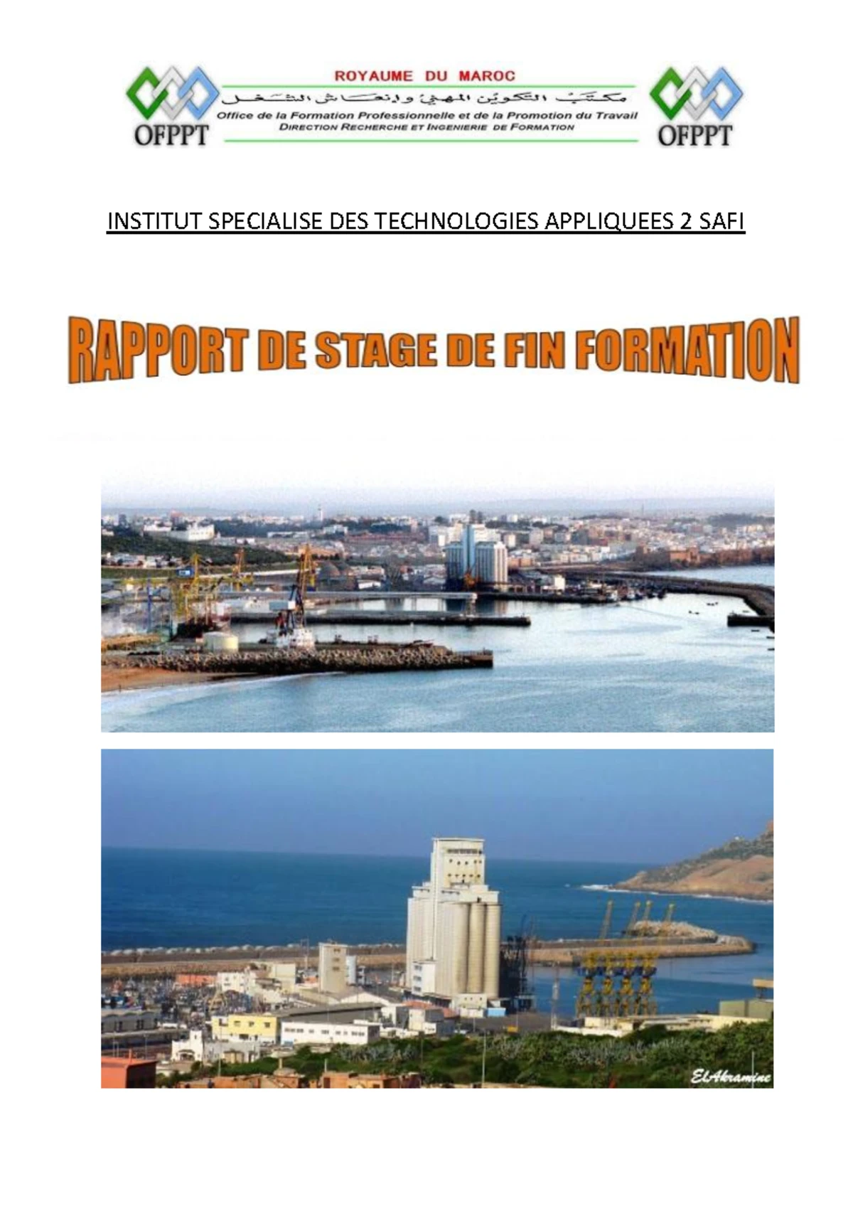 Rapport de Stage OFPPT - Mlle Fatime Zahra El Kouach (2011) - Studocu