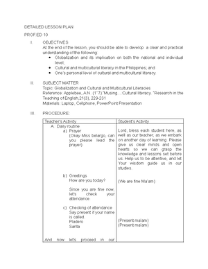 Grade 8 Geometry Lesson Exemplar - Secondary Education - Studocu