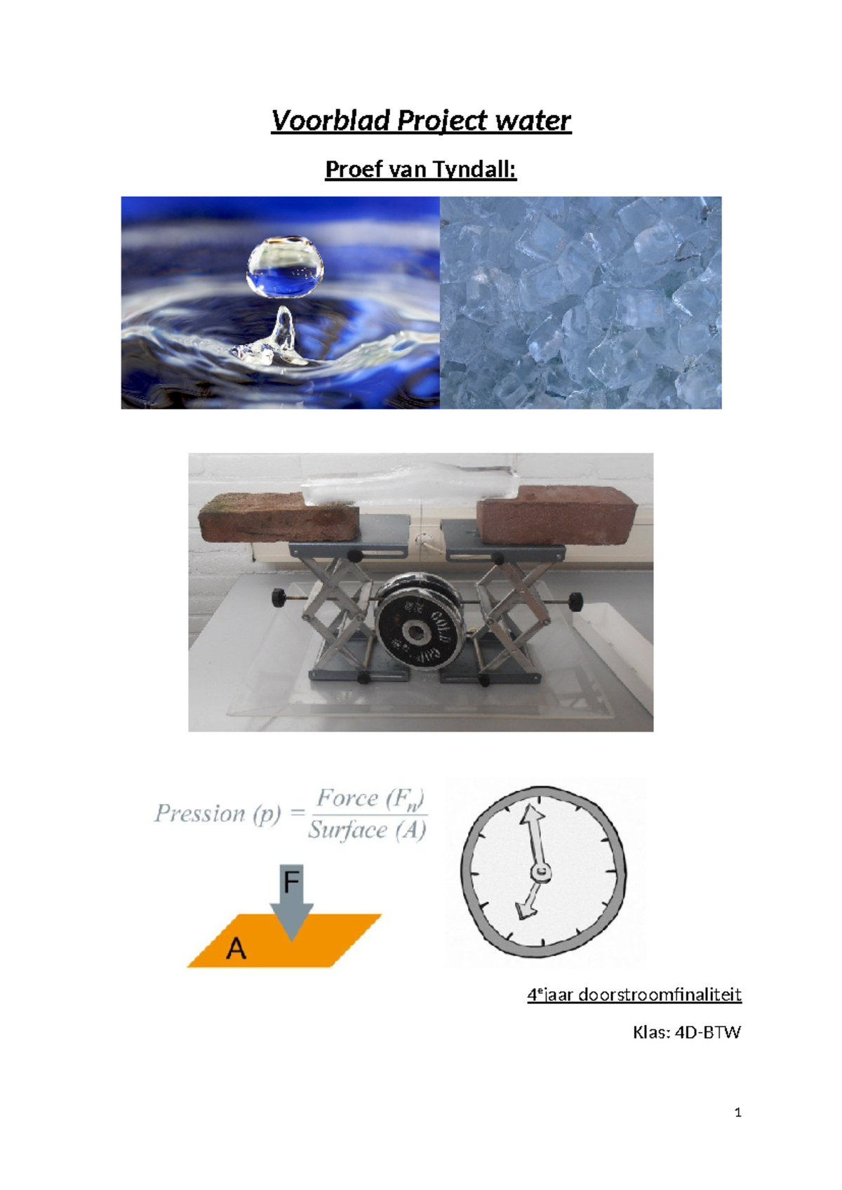 Project water: Proef van Tyndall - Voorblad Project water Proef van ...