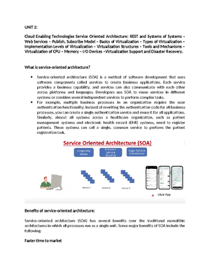 UNIT 3 - notes - UNIT 3: Cloud Architecture, Services And Storage ...