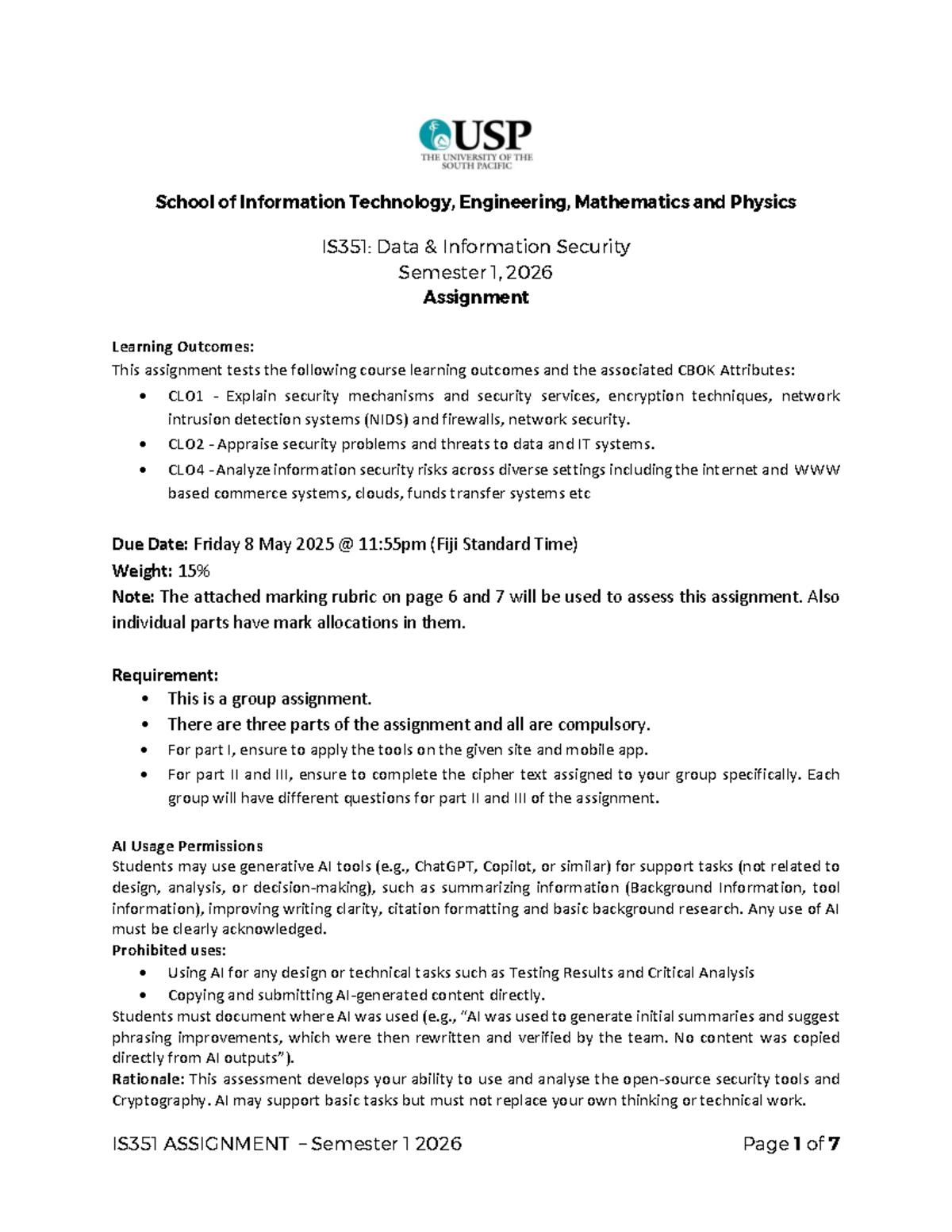 IS351: Data Information Security Assignment - Decryption Techniques ...
