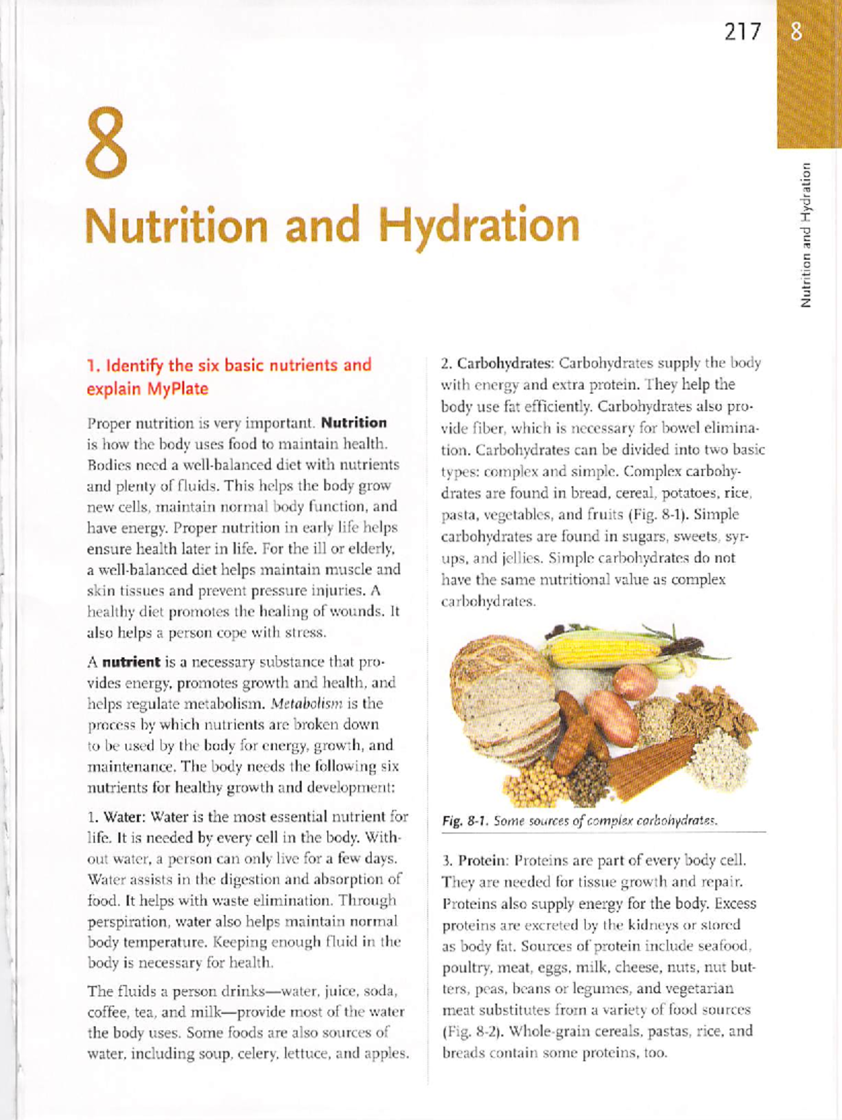 217 8 8 Nutrition and Hydration: Essential Nutrients and Dietary ...