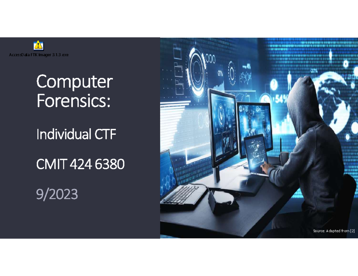 CMIT 424 Individual CTF Computer Forensics Analysis Write-Up - Studocu