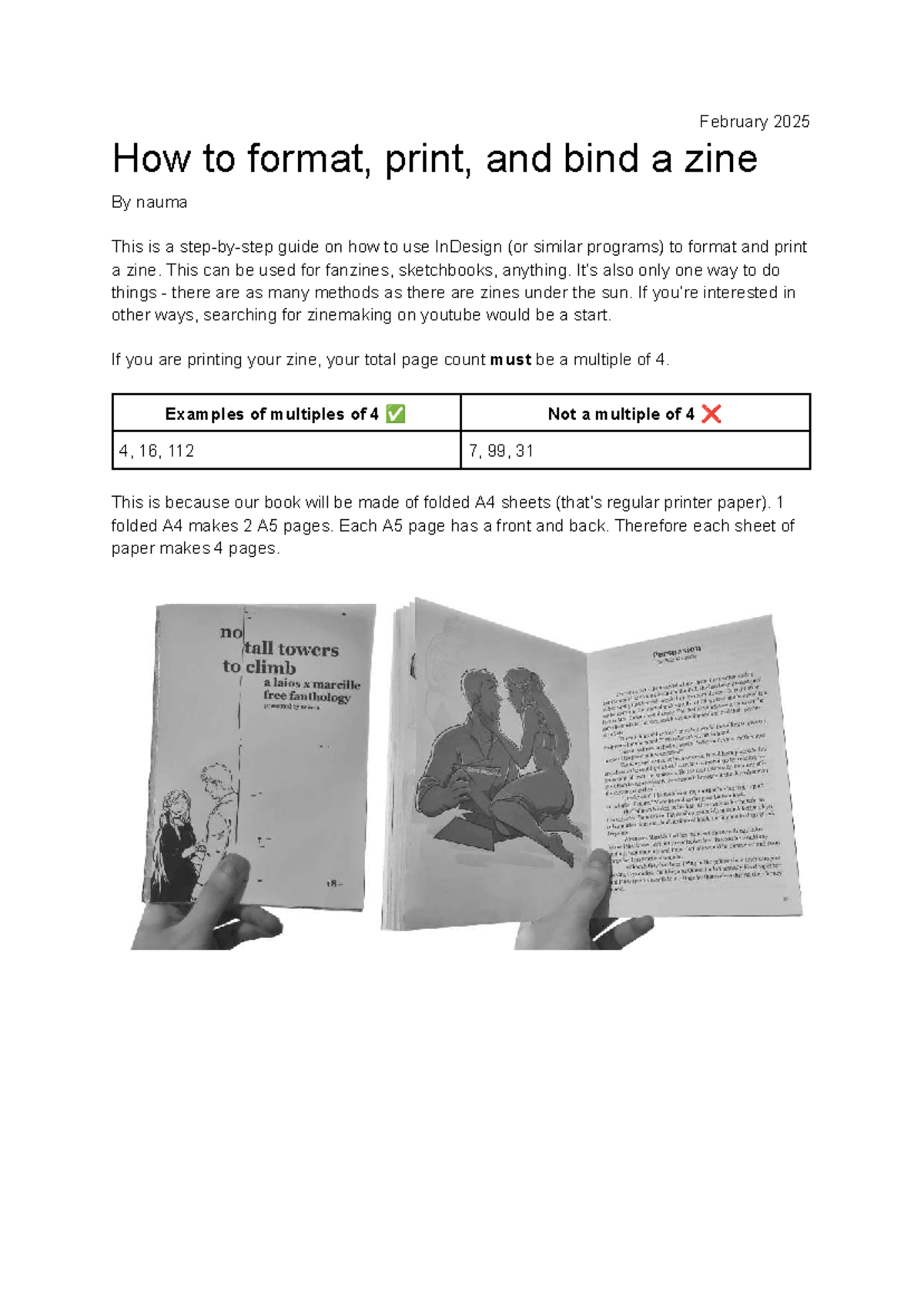Formatting and Printing a Zine Guide (Feb 2025) - Studocu