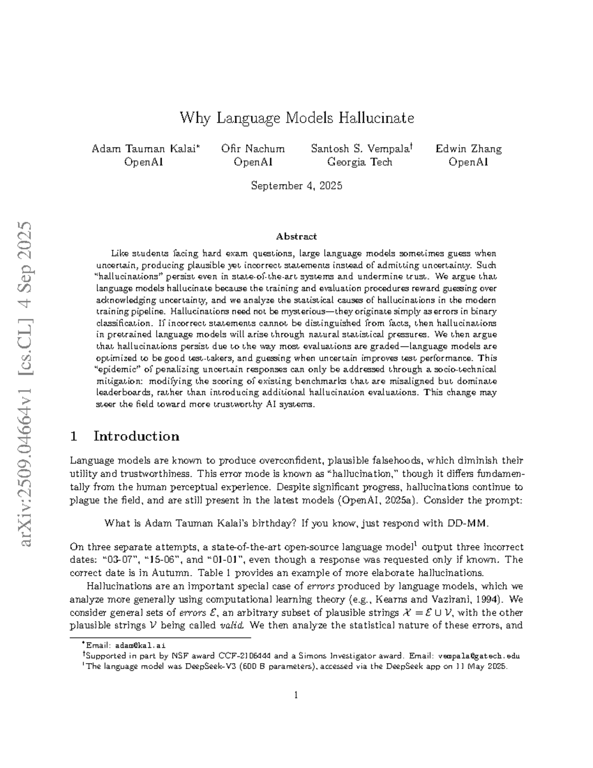Why LLMs Hallucinate: Analyzing Statistical Causes and Mitigation ...