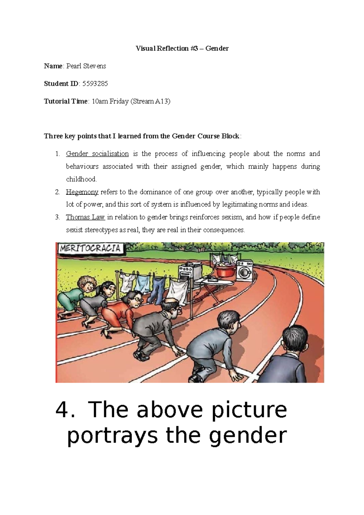 Visual Reflection 3 – Gender - Visual Reflection #3 – Gender Name ...