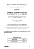 Droit et économie - STMG - Terminale - Baccalauréat Technologique - Studocu