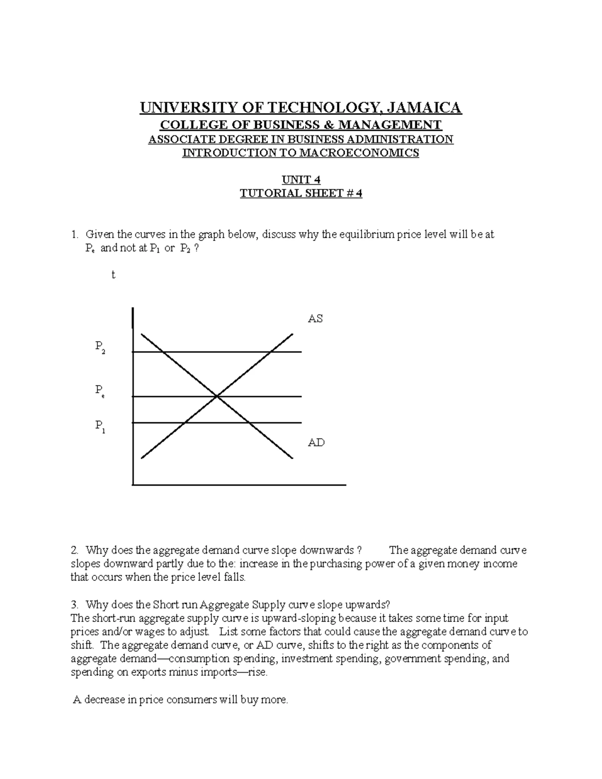 MCQs - CPI - Student Worksheet for Understanding Inflation Concepts ...