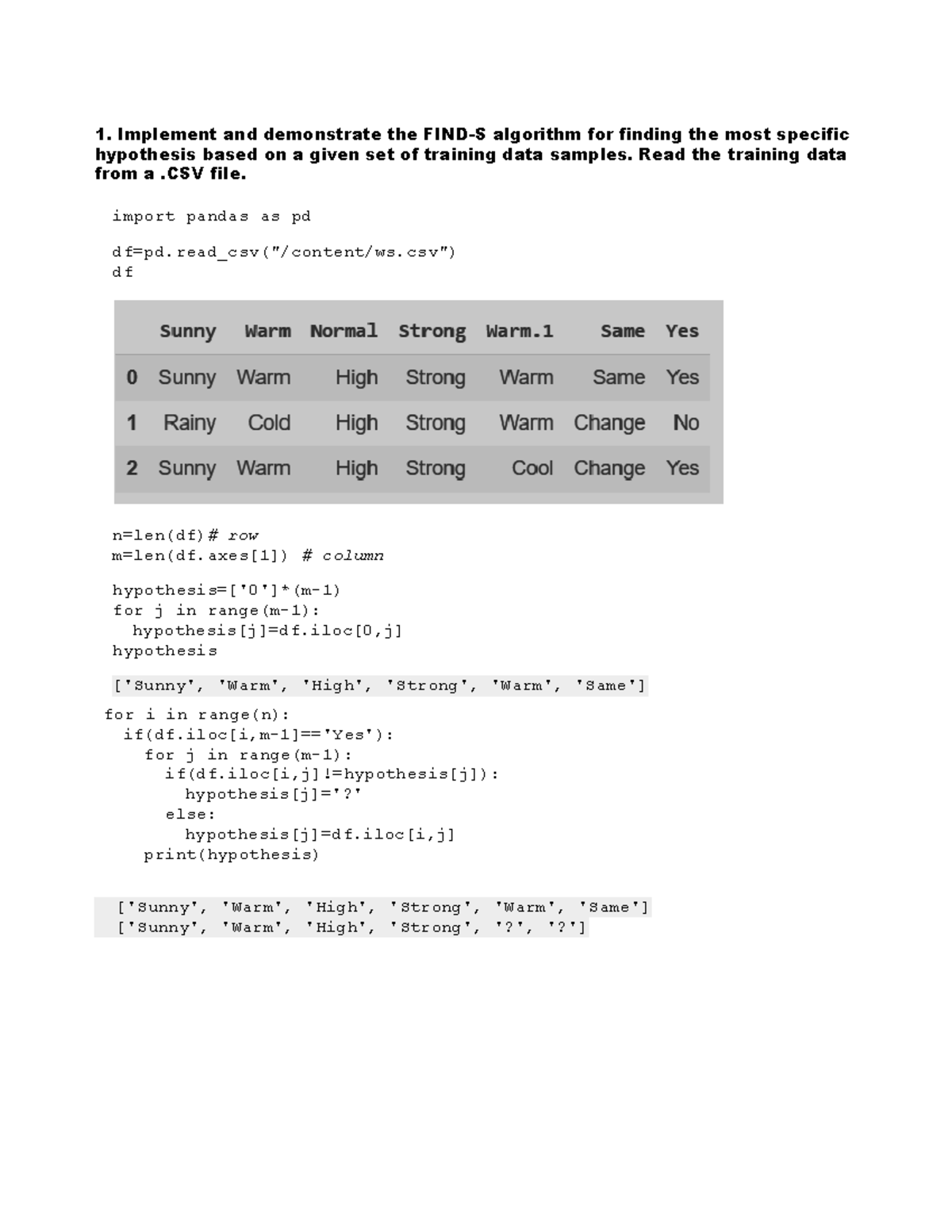 Machine Learning (ML) Algorithms: Implementation & Evaluation Notes ...
