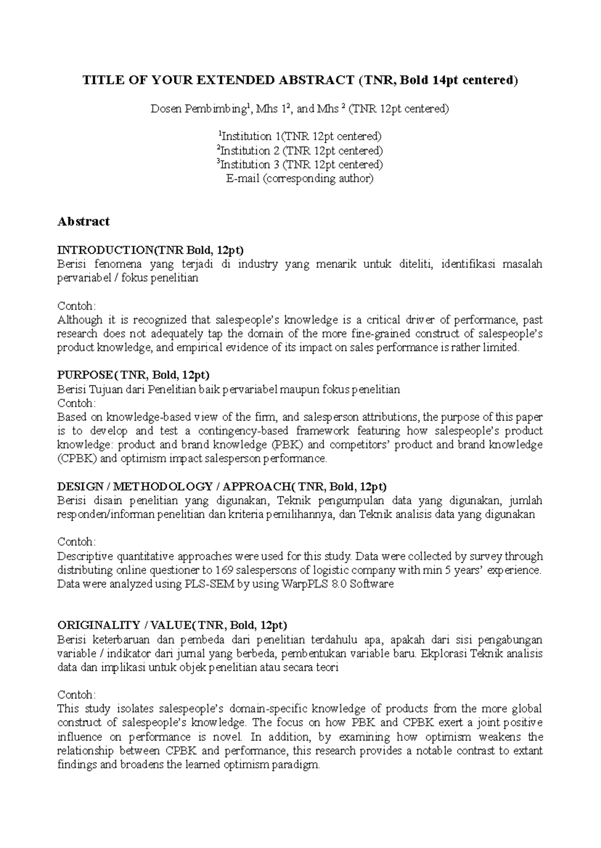 Extended Abstract Template for IBM Research Article - Studocu