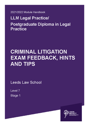 Turnbull - Lecture notes 4 - TURNBULL GUIDELINES When D claims to be V ...