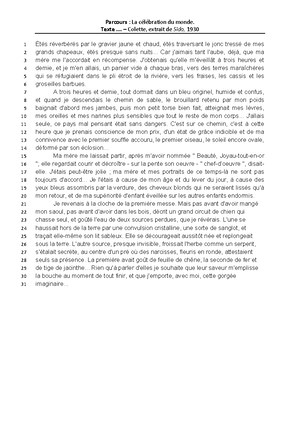 Cursive-Méthode - Fiche pour le Bac - ORAL DU BAC DE FRANCAIS Etape 1/2 La présentation de la ...
