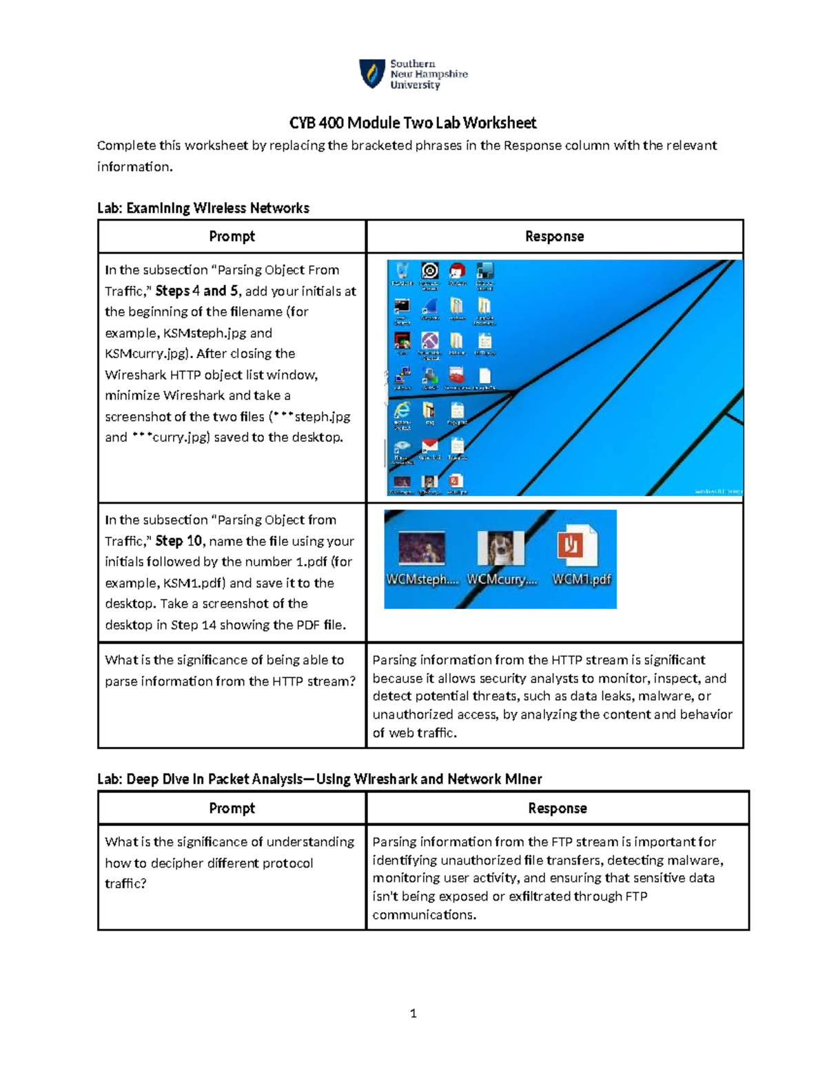 CYB 400 Module Two Lab Worksheet: Wireless Networks & Vulnerability Scanning - Studocu
