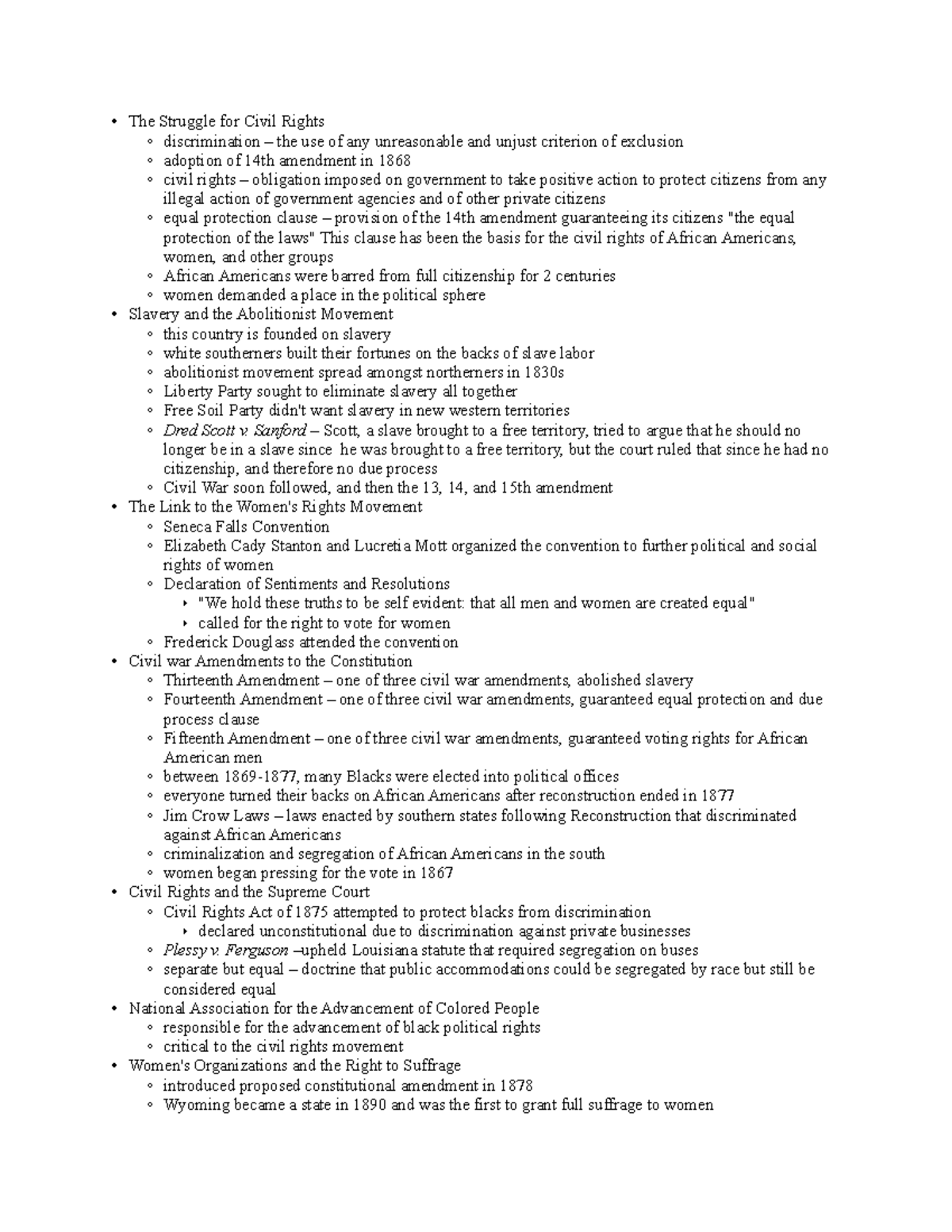 We The People: Chapter 5, Civil RIghts - The Struggle for Civil Rights ...