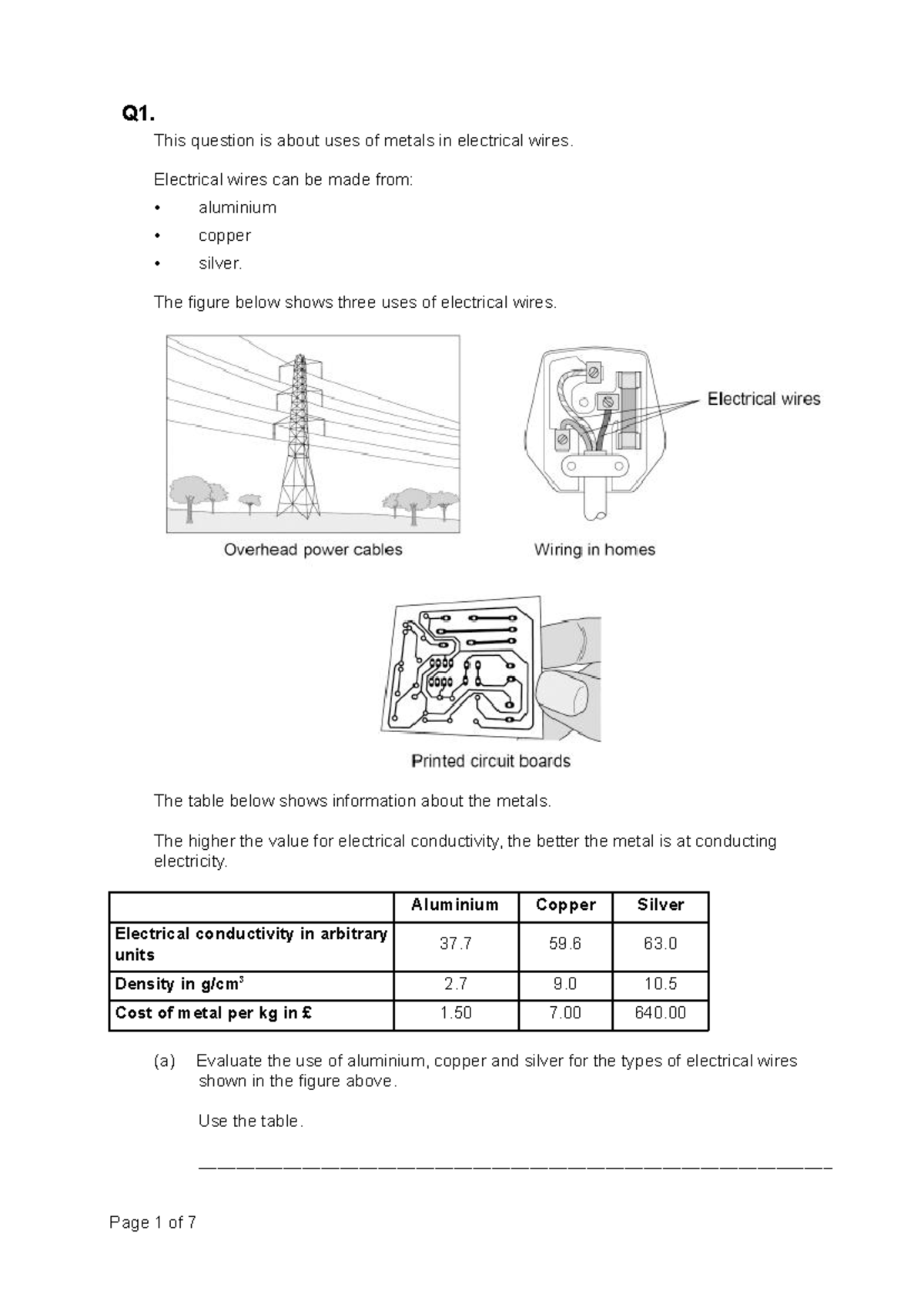 C3 Metallic Bonding Final Exam Questions and Answers - Studocu
