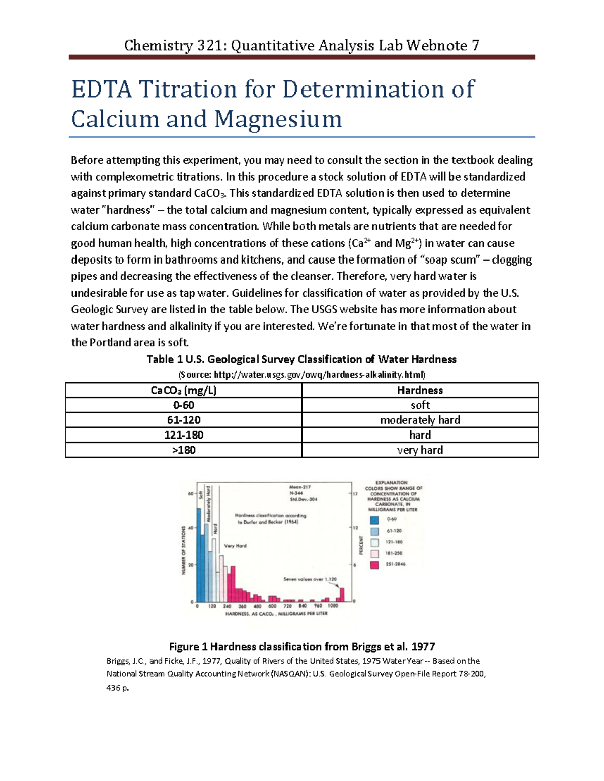 EDTA Titration for Determination of calcium and magnesium - In this ...