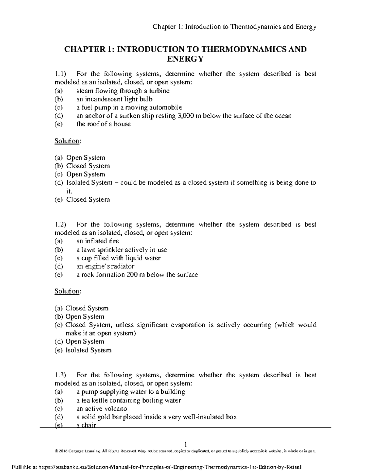 Final Exam Solution Manual for Thermodynamics (ENGR 101) - Studocu