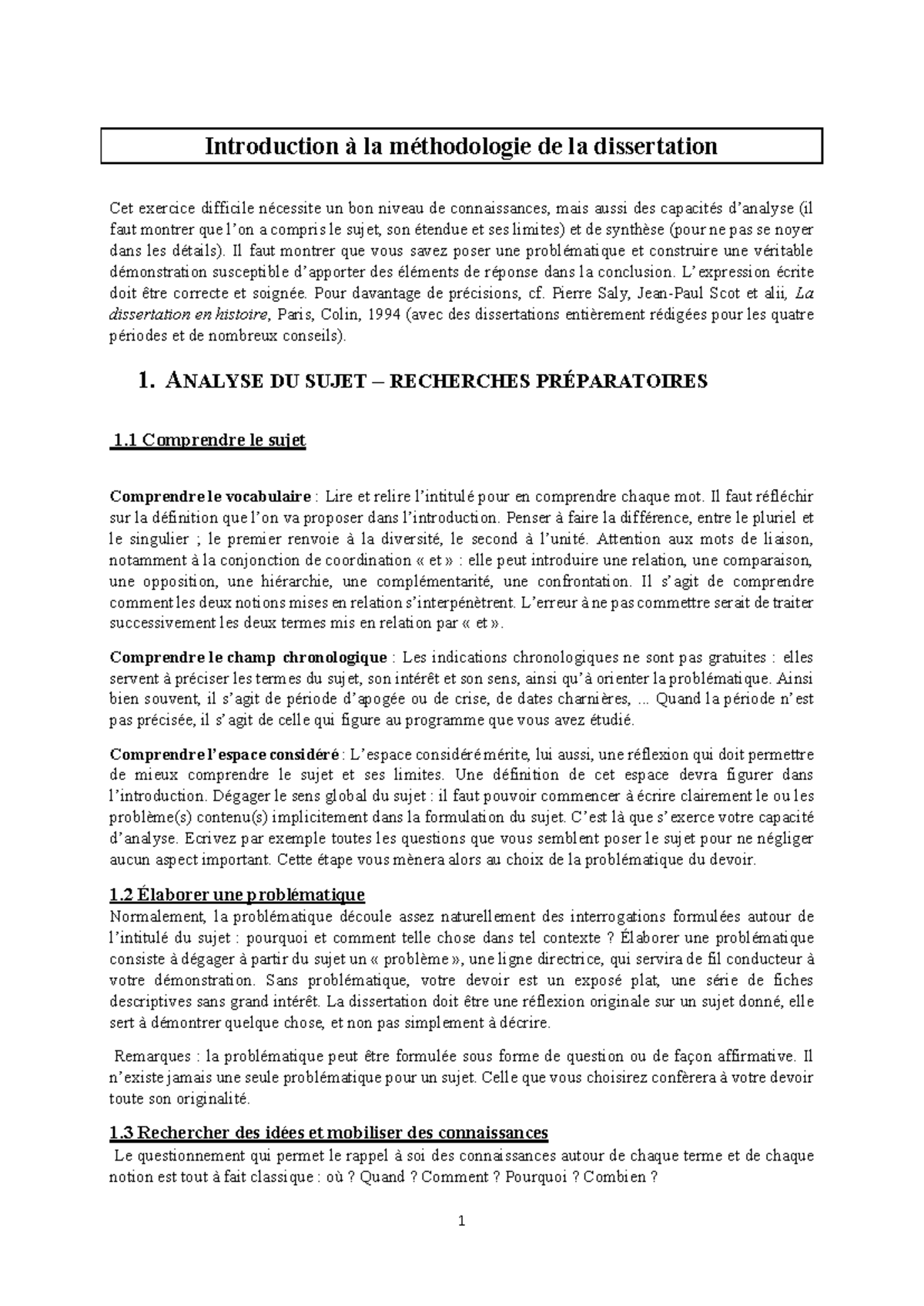 Méthode de Dissertation en Histoire Ancienne - Guide Complet - Studocu