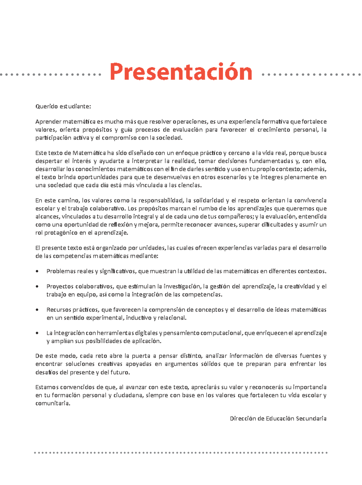 Presentación General de Matemáticas 3° - Enfoque Práctico y Formativo ...